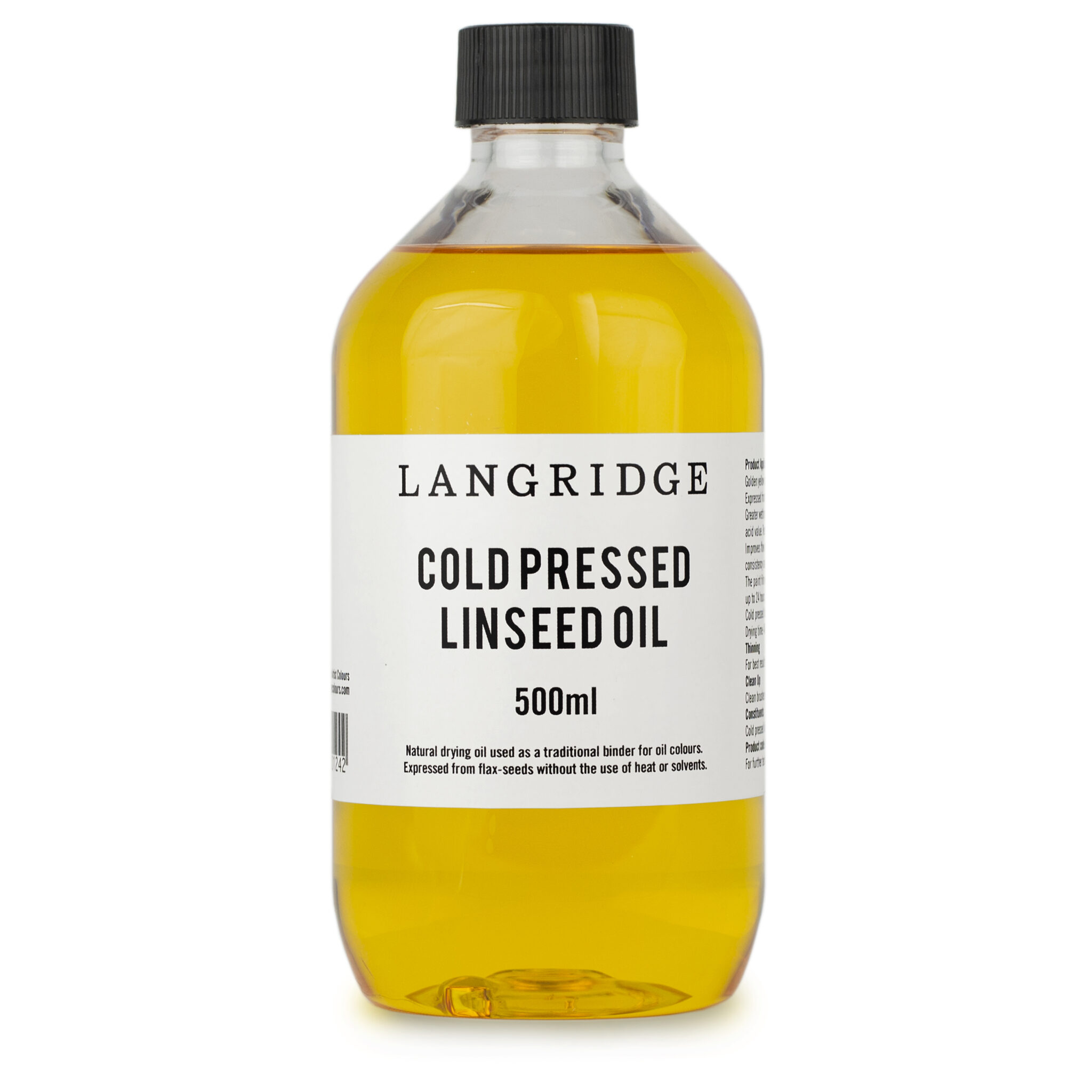 Cold Pressed Linseed Oil - Langridge Artist Colours